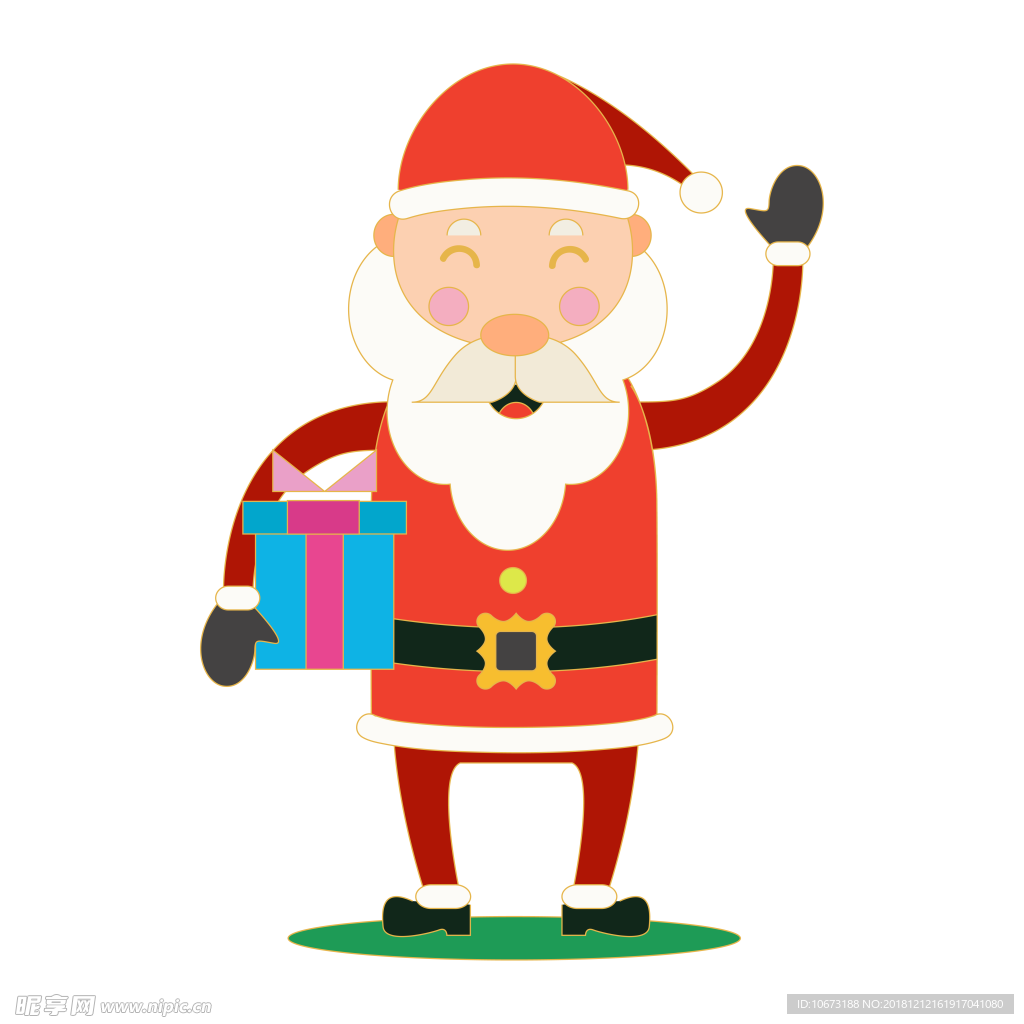 卡通圣诞老人设计图__图片素材_其他_设计图库_昵图网