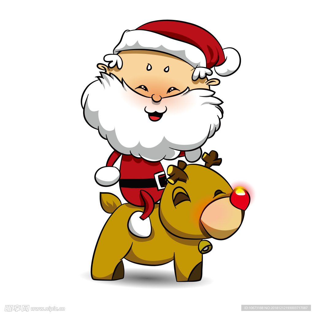 卡通圣诞老人设计图__图片素材_其他_设计图库_昵图网