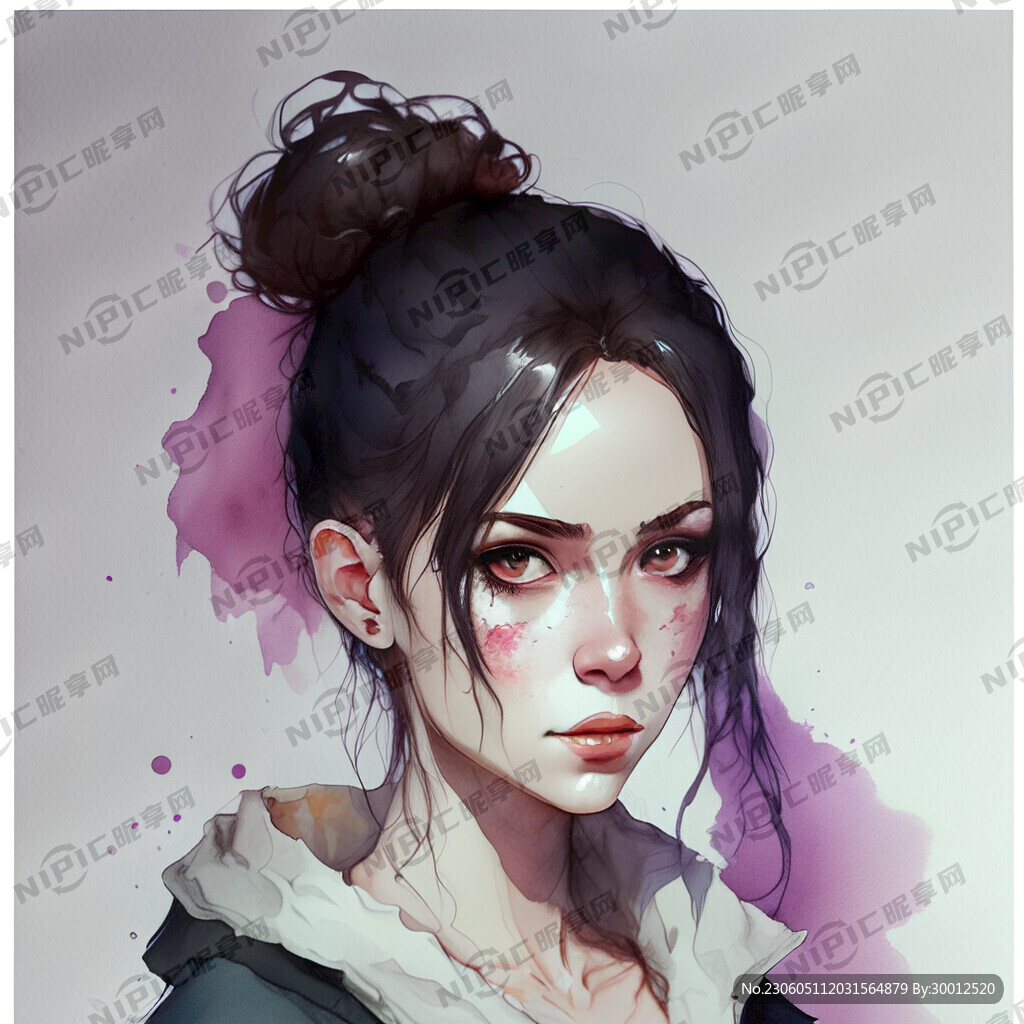 Ai创作图水彩 昵图网
