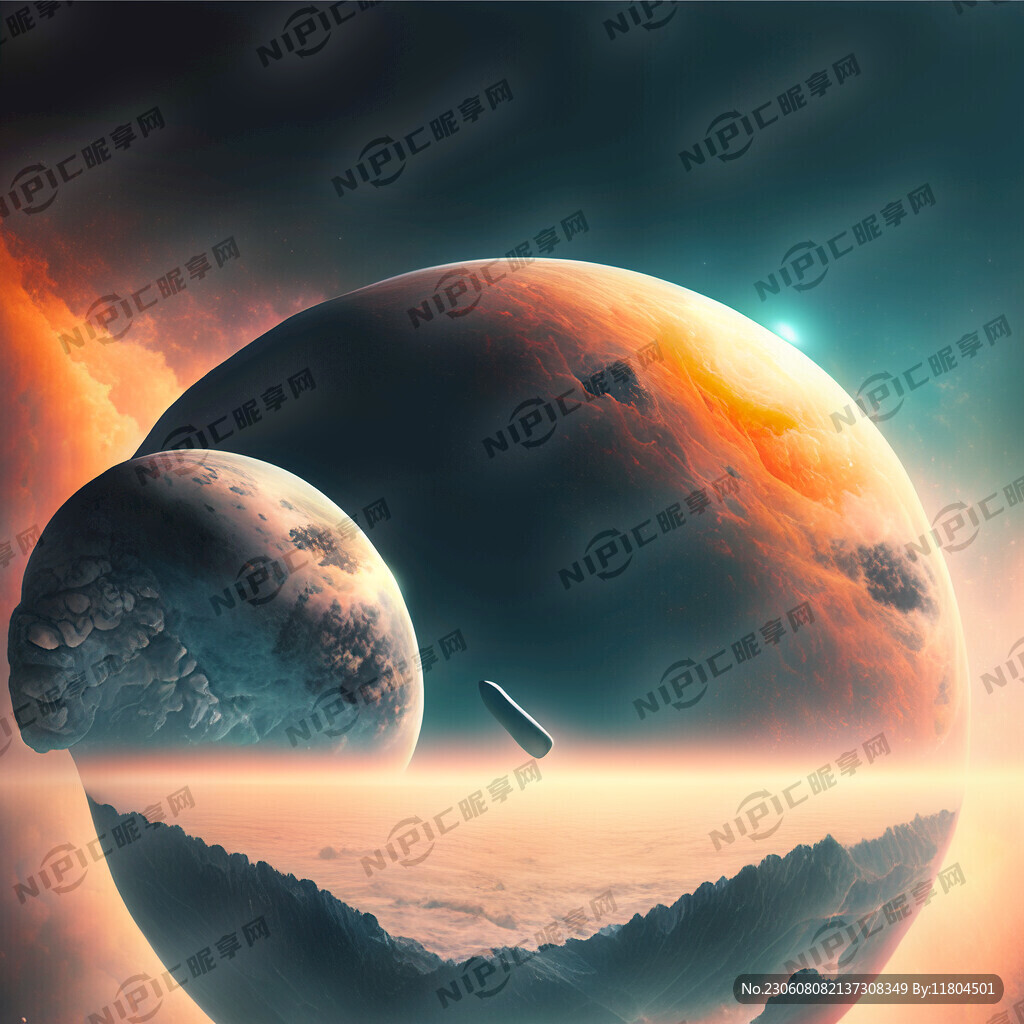 AI创作图太空nipic.com-昵图网