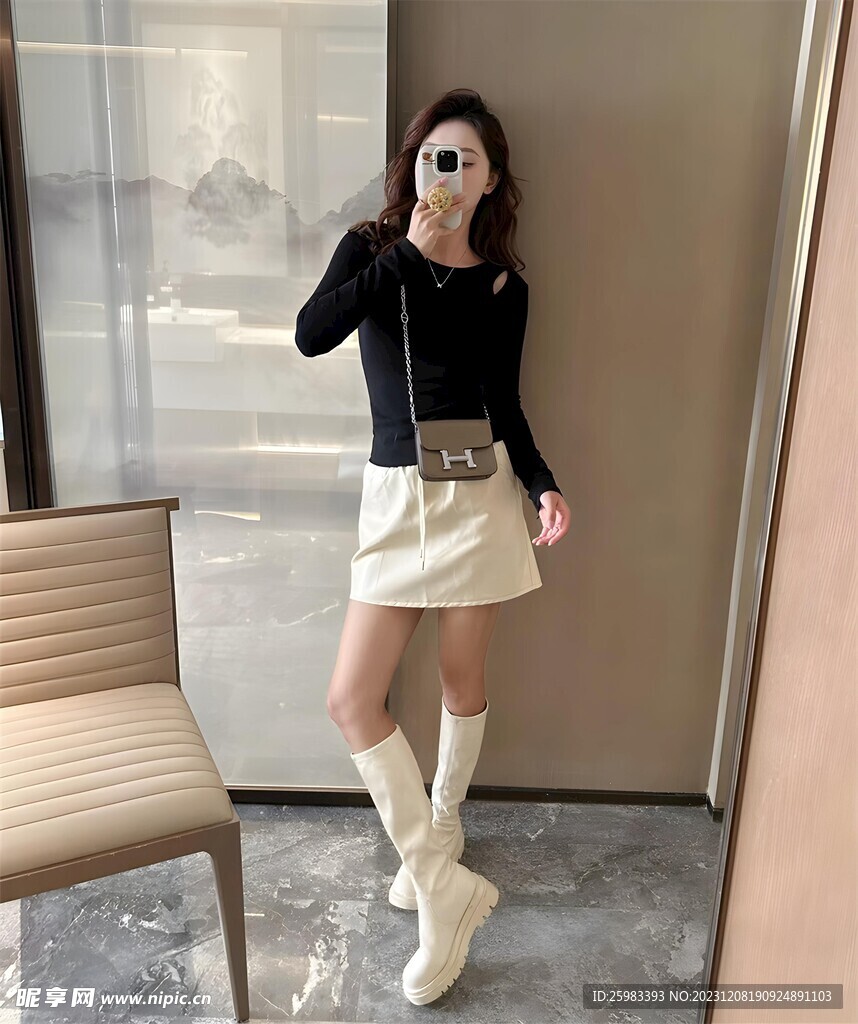 休闲的女孩摄影图 女性女人 人物图库 摄影图库 昵图网