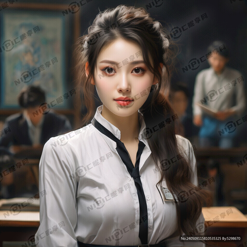 AI创作图美女老师nipic.com-昵图网